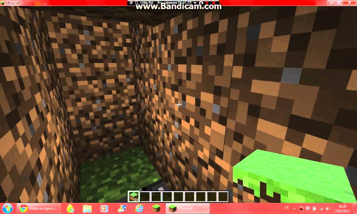 TuTo Minecraft / Comment faire une maison sous une cascade - YouTube
