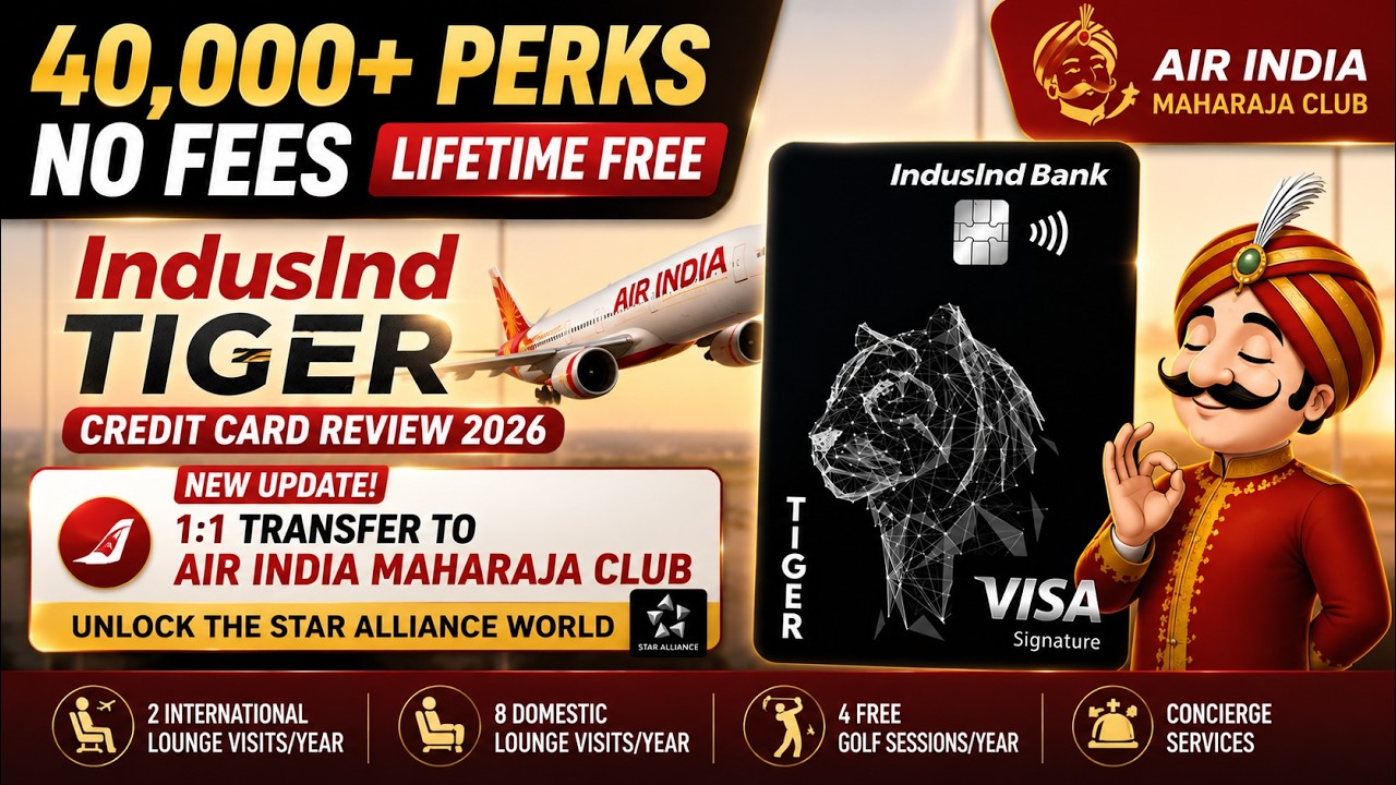 IndusInd Tiger Credit Card Review 2026: 40,000+ Savings with this Life ...