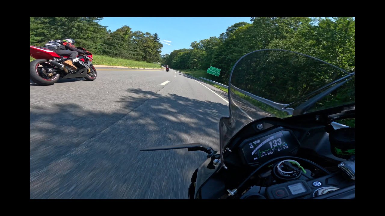 Group Ride, and racing CROW MC members - YouTube