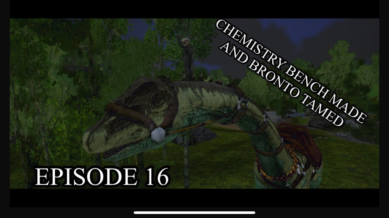 Ark mobile episode 16(Bronto tamed +Chemistry bench) - YouTube
