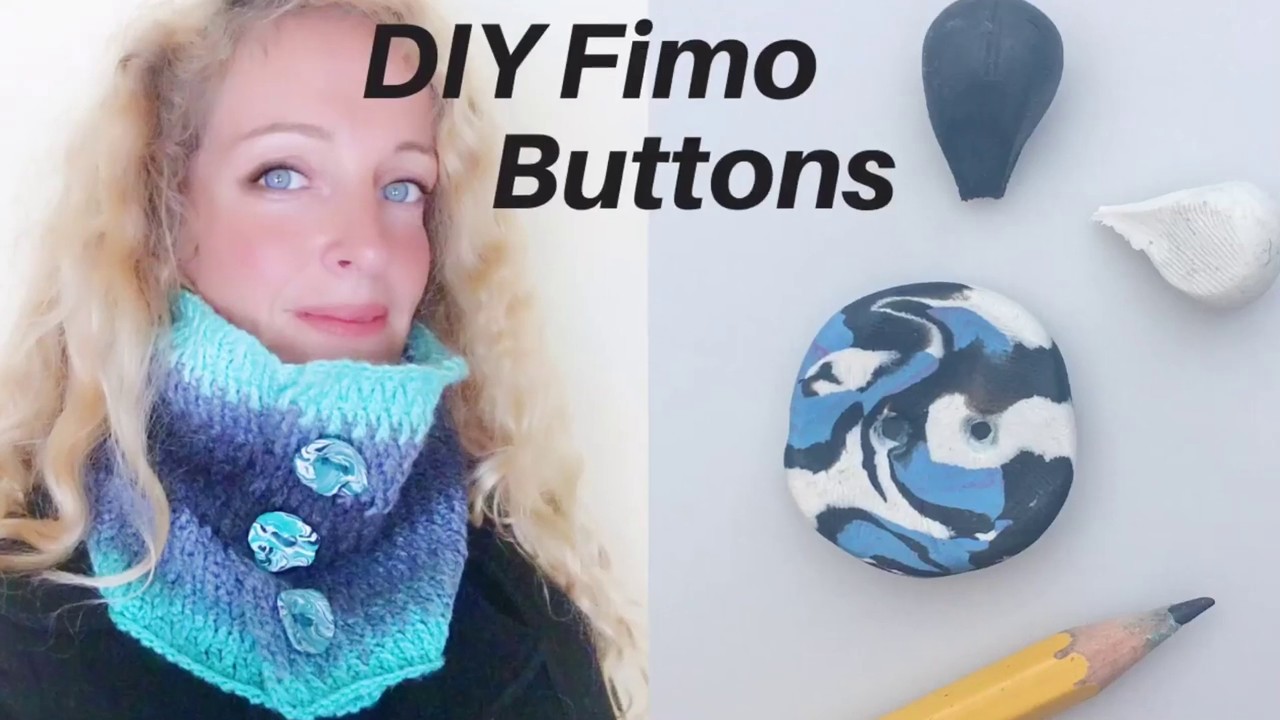 DIY Marbleized Polymer Clay Buttons Tutorial - YouTube