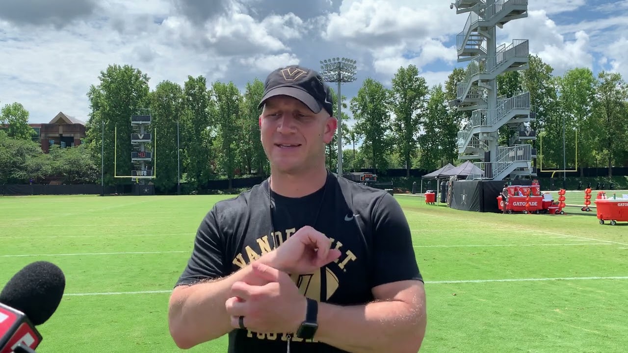 Vanderbilt football coach Clark Lea, August 9 - YouTube