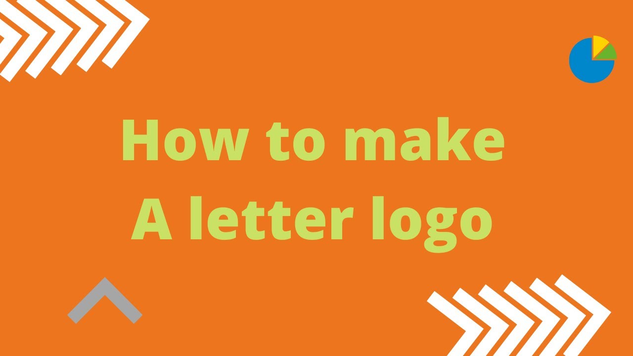 How to make A letter logo - YouTube