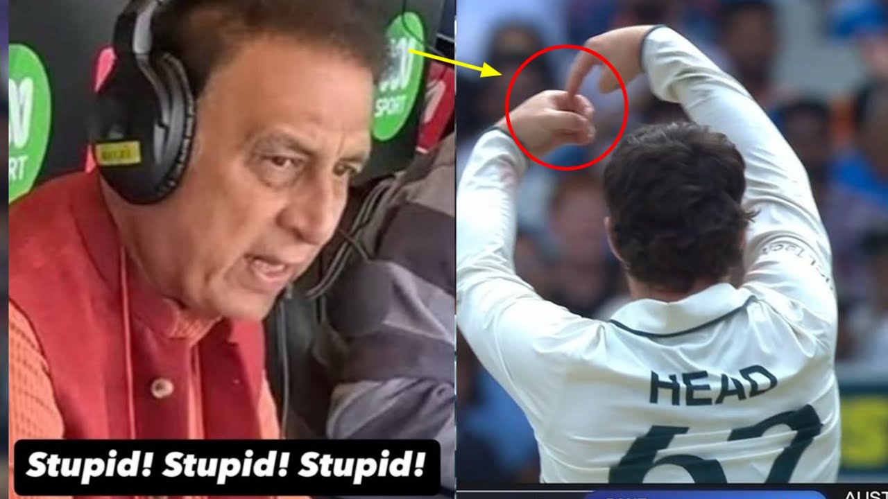 Sunil Gavaskar Angry on Travis Head Reaction after out Rishabh Pant ...