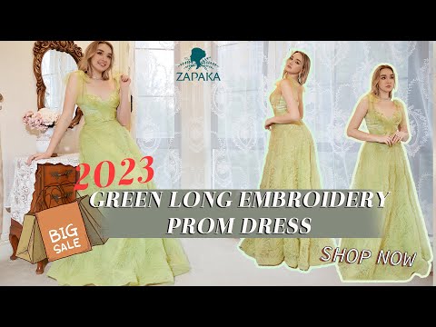 Zapaka Women A Line Spaghetti Straps Light Green Tulle Plus Size Prom Dress