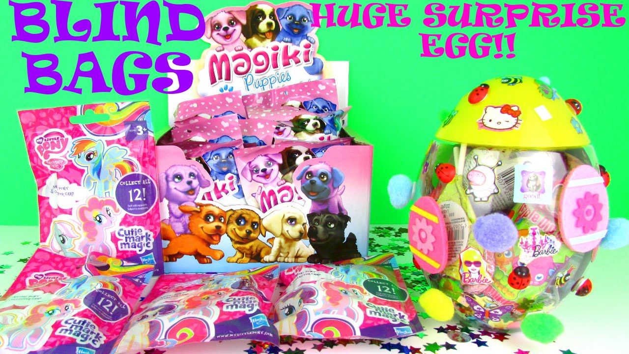 HUGE SURPRISE EGGS TOYS SURPRISES EGG Zaini Kinder Ponies BLIND BAGS ...