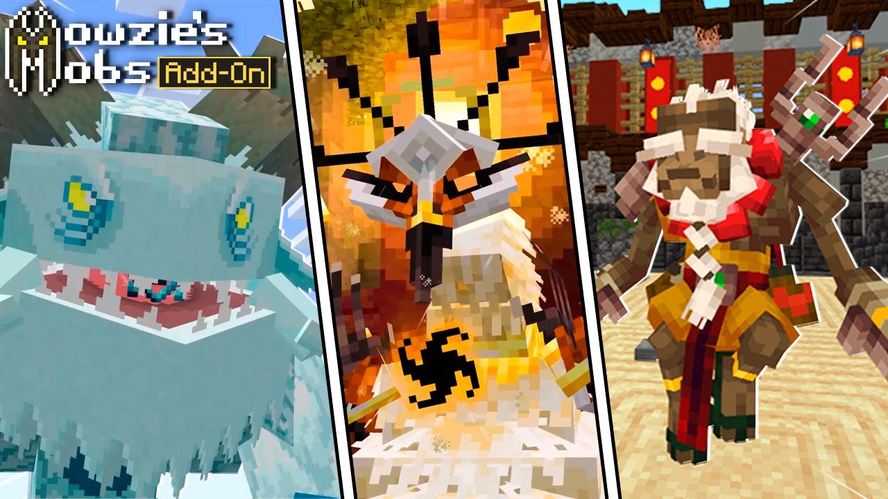 MOWZIE'S MOBS ADDON: Official para Minecraft Bedrock - YouTube