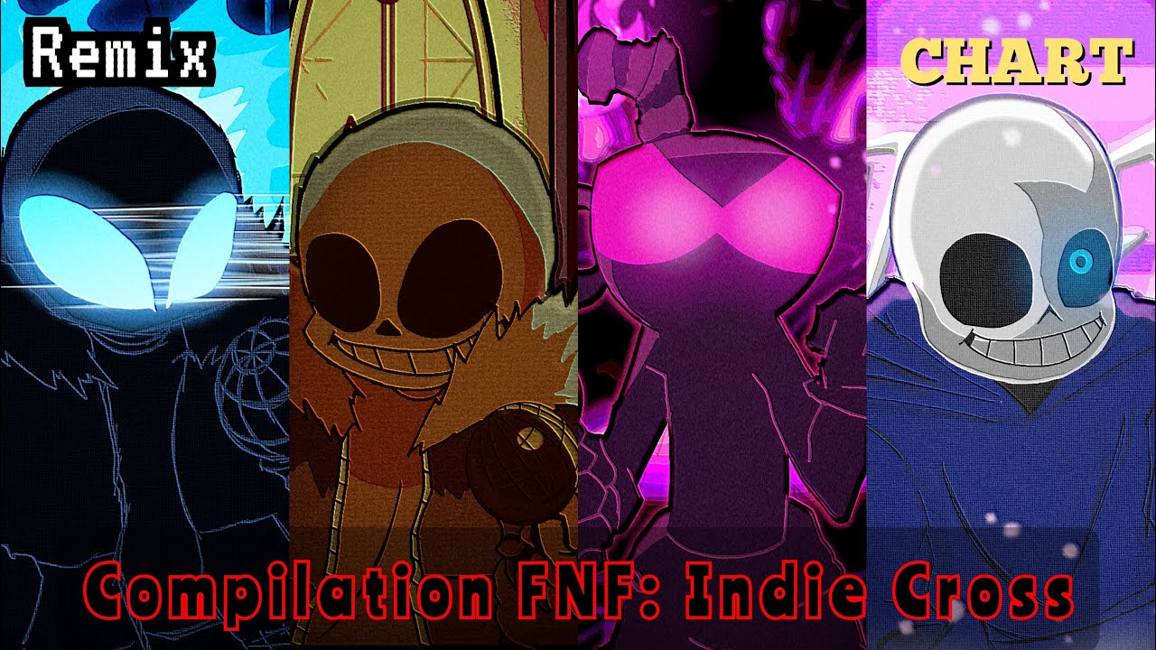 Compilation FNF: Indie Cross Songs [Remix][Chart] - YouTube