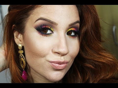 Maquiagem super colorida para o verão! Por Bianca Andrade.
