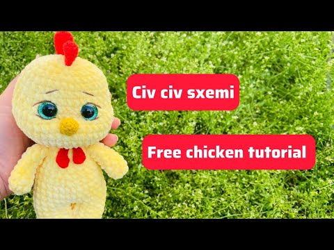 how to crochet chicken,cuce toxumaq,toxumaq ucun ilk anlayislar,knit chicken,örgü civ civ yapımı