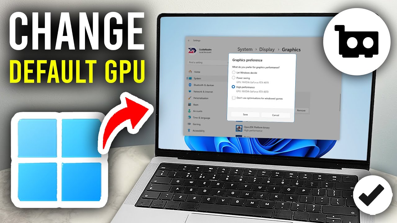 How To Change Default GPU For Games or Apps In Windows 11 - Step By ...