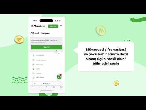 Manato.az saytındakı şəxsi kabinetimin şifrəsini unutmuşam. Nə etməliyəm?