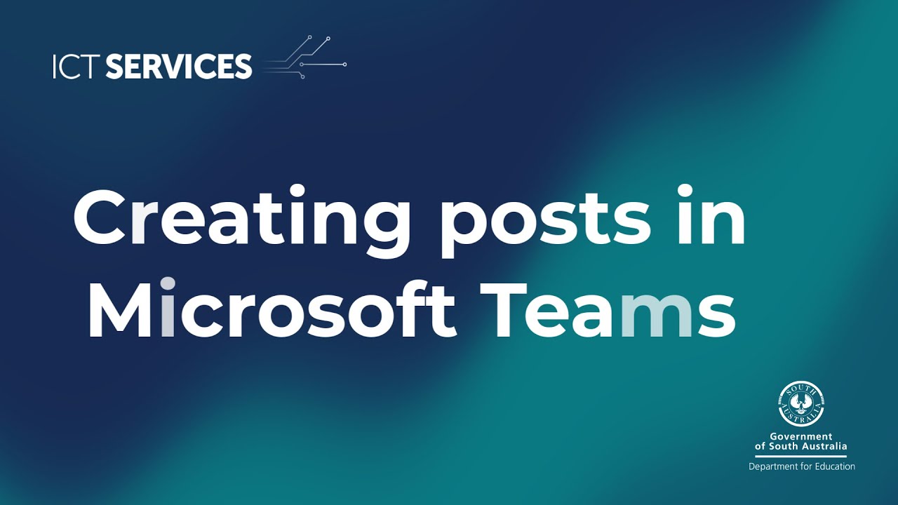 Microsoft Teams - creating posts in Microsoft Teams - YouTube