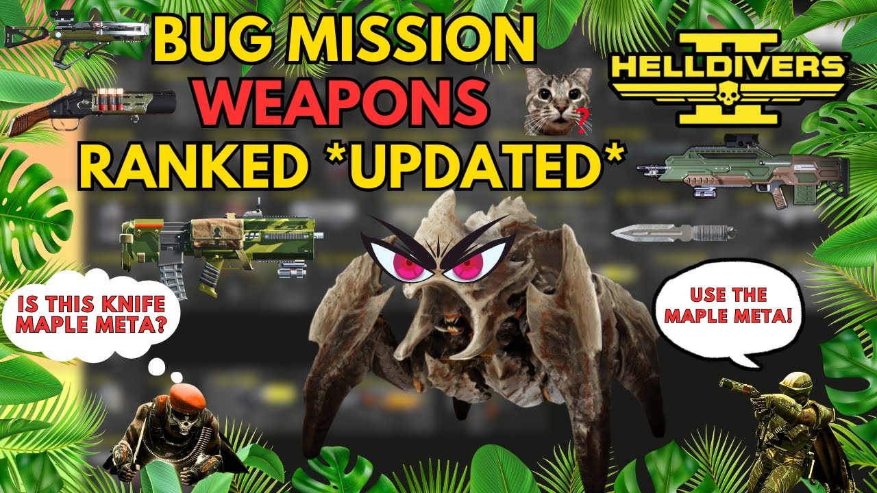EVERY WEAPON / GRENADE TESTED & RANKED FOR BUG TIER 9 MISSIONS AFTER ...