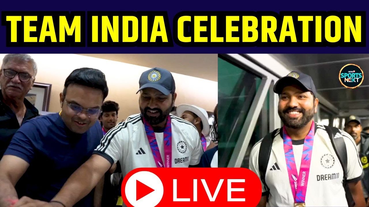 LIVE: T20 World Champion Team India arrives at Delhi airport | Cake ...