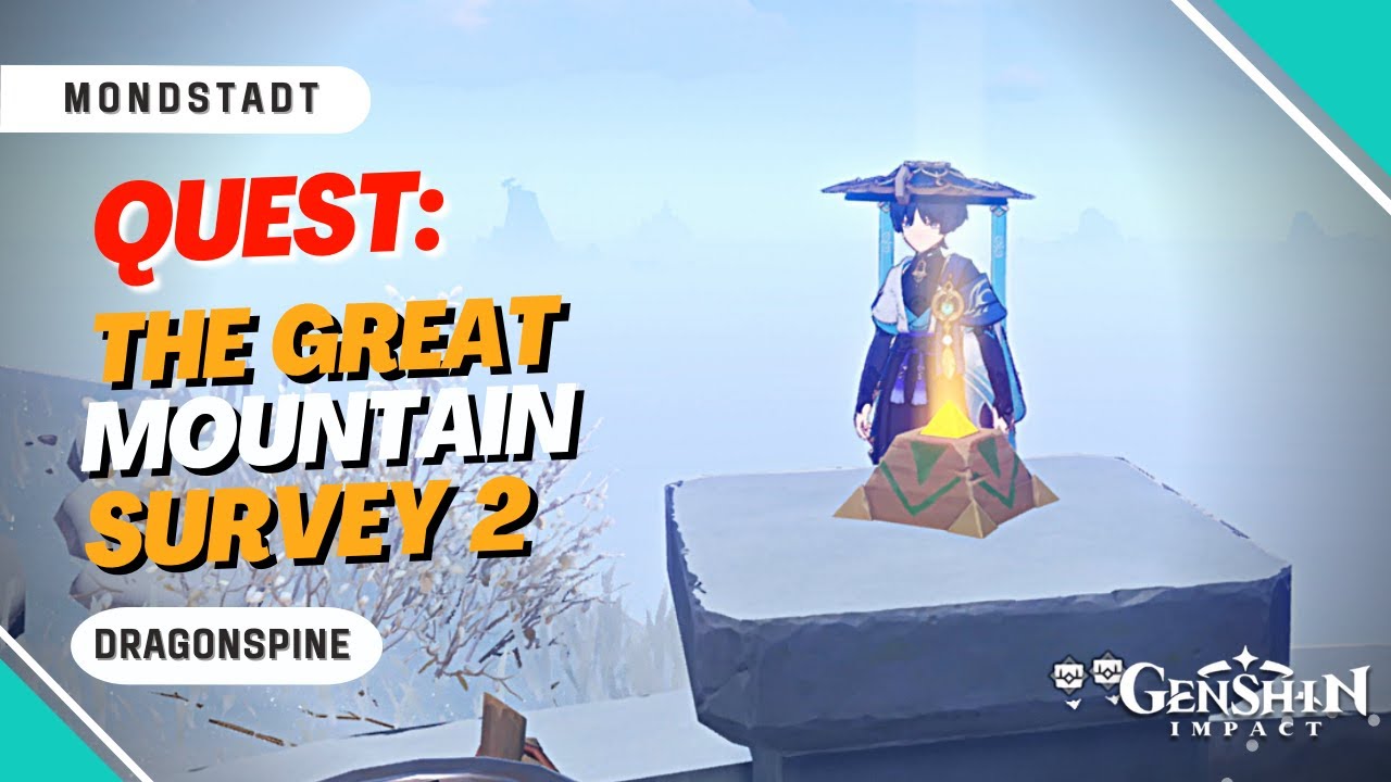 FULL GUIDE: The Great Mountain Survey II Quest - Dragonspine | Genshin ...