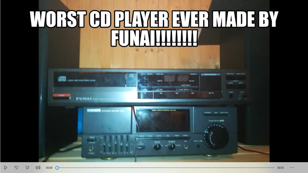 Crappy funai cd 6600 review - YouTube
