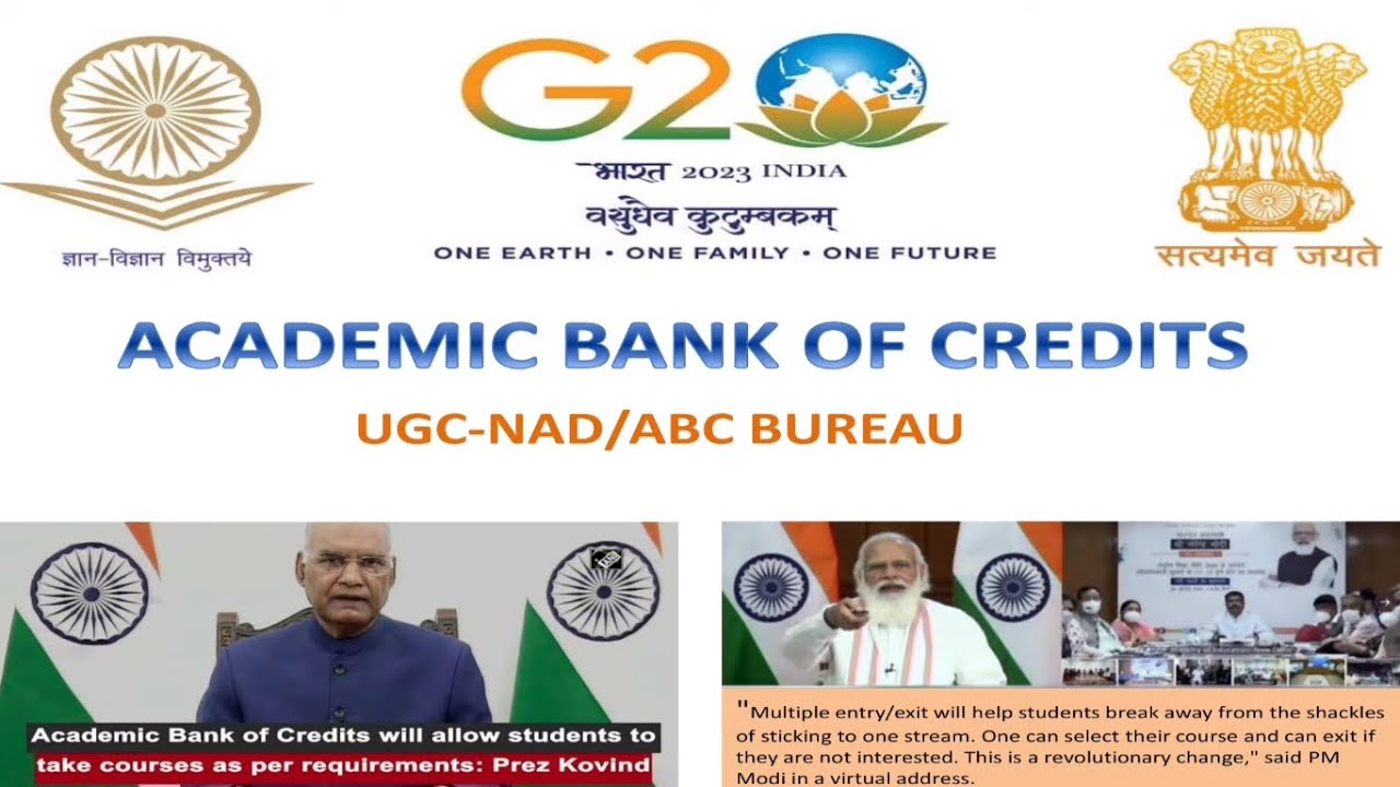 Academic Bank of Credits What is ABC Video 2 by UGC - YouTube