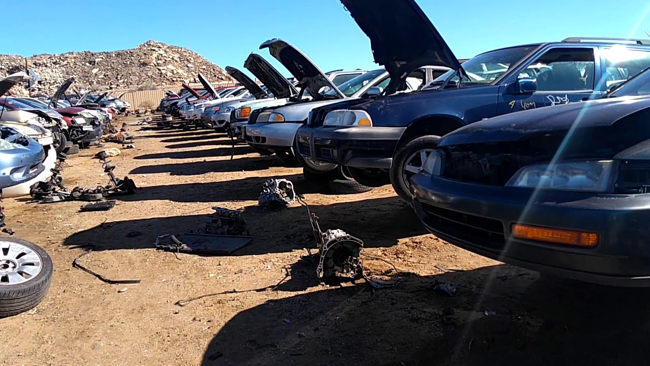 Trip to the salvage yard for starter and AC compressor. Then finished ...