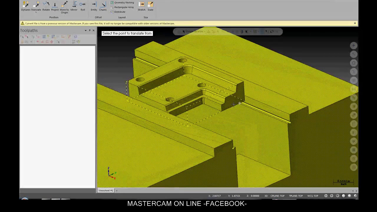 mastercam 2018 2d-3d - YouTube
