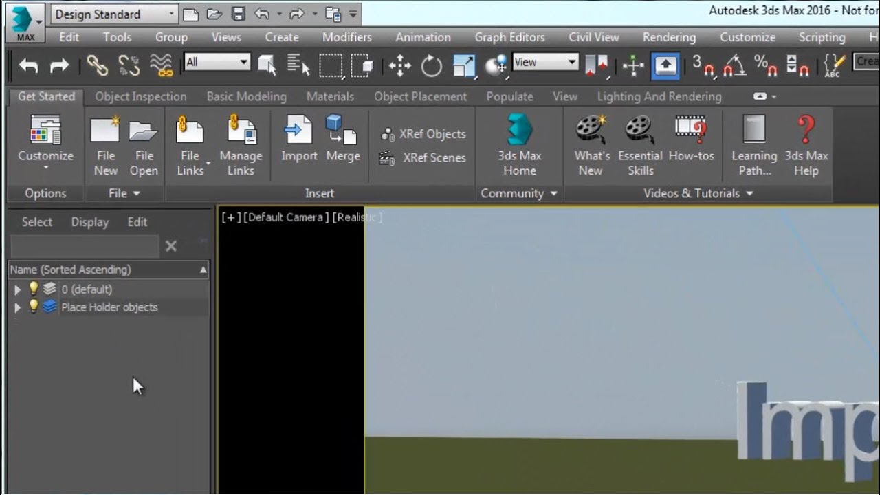 3ds Max 2016 Quick Tips: New Design Workspace – Get Started Tab - YouTube