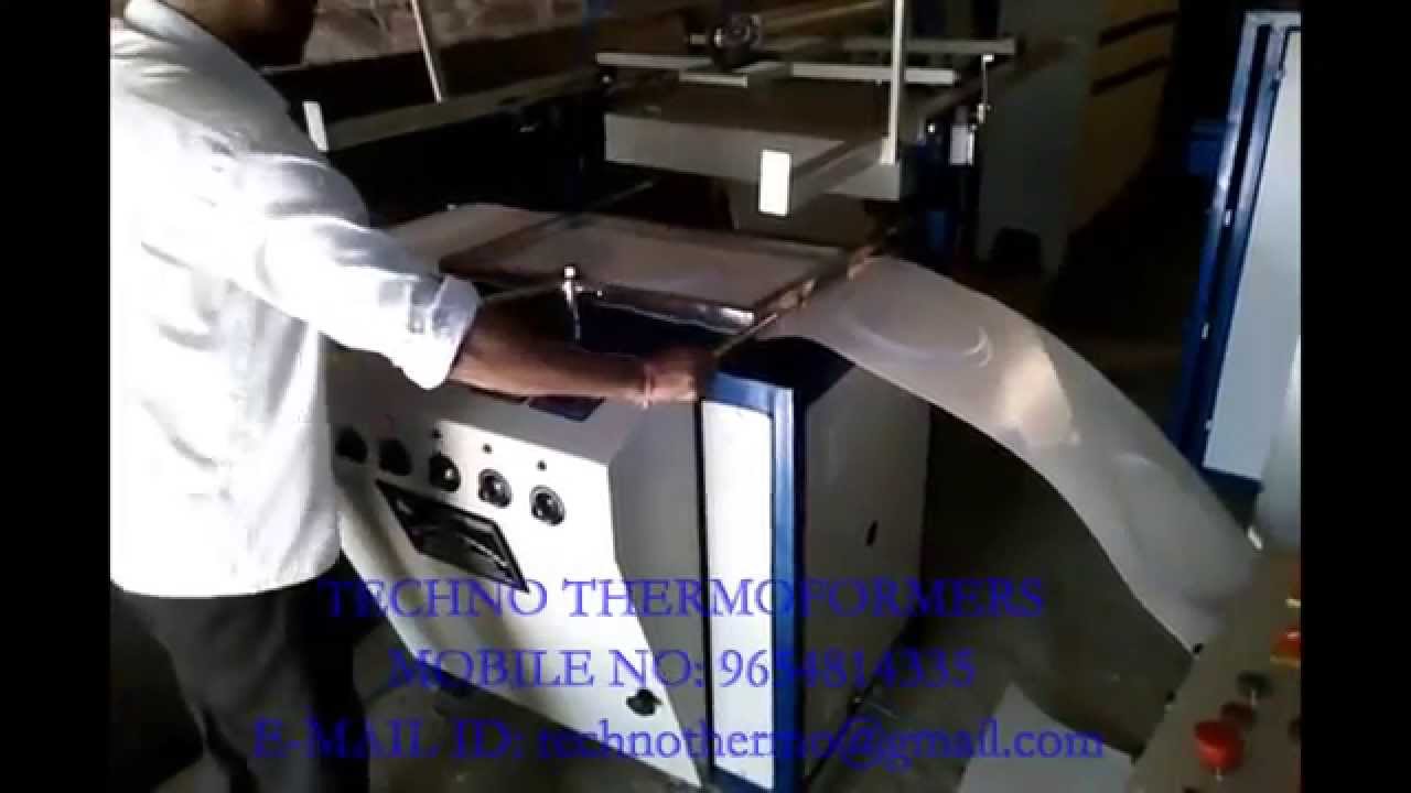 semi automatic thermocol thali plate making machine call 9654814335 ...