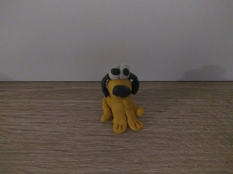Piesek - zwierzęta z plasteliny - YouTube