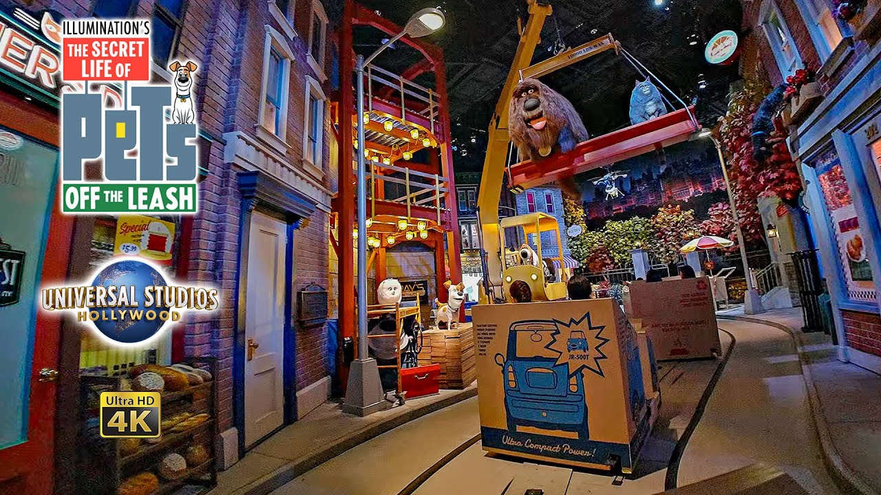 The Secret Life of Pets Off the Leash OnRide Low Light 4K POV Universal ...