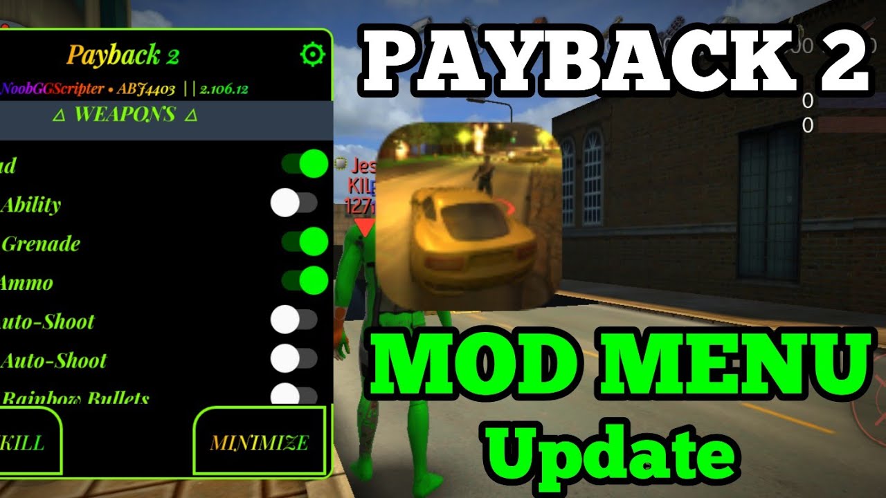 Payback 2 Mod Menu || 2.106.12 || Update - YouTube