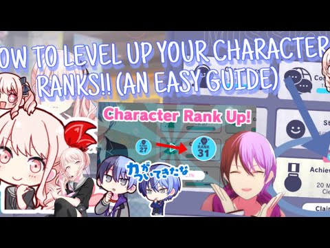 HOW TO LEVEL UP CHARACTER RANKS (AND GET CRYSTALS)!!! AN EASY GUIDE TO ...