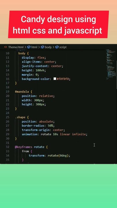 Candy Design Using Html Css And Javascript #css #coding #htmlcss # 