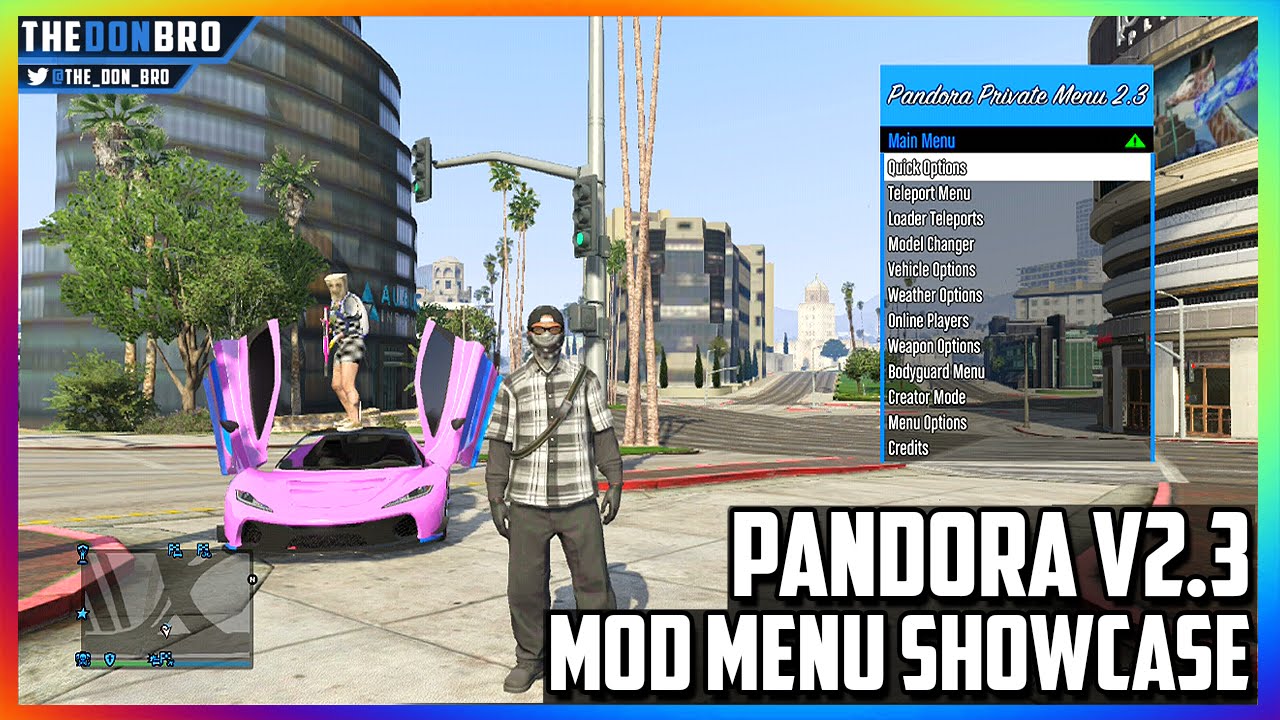 GTA 5 ONLINE - PANDORA V2.3 MOD MENU SHOWCASE - INSANE MOD MENU (TU27/1 ...