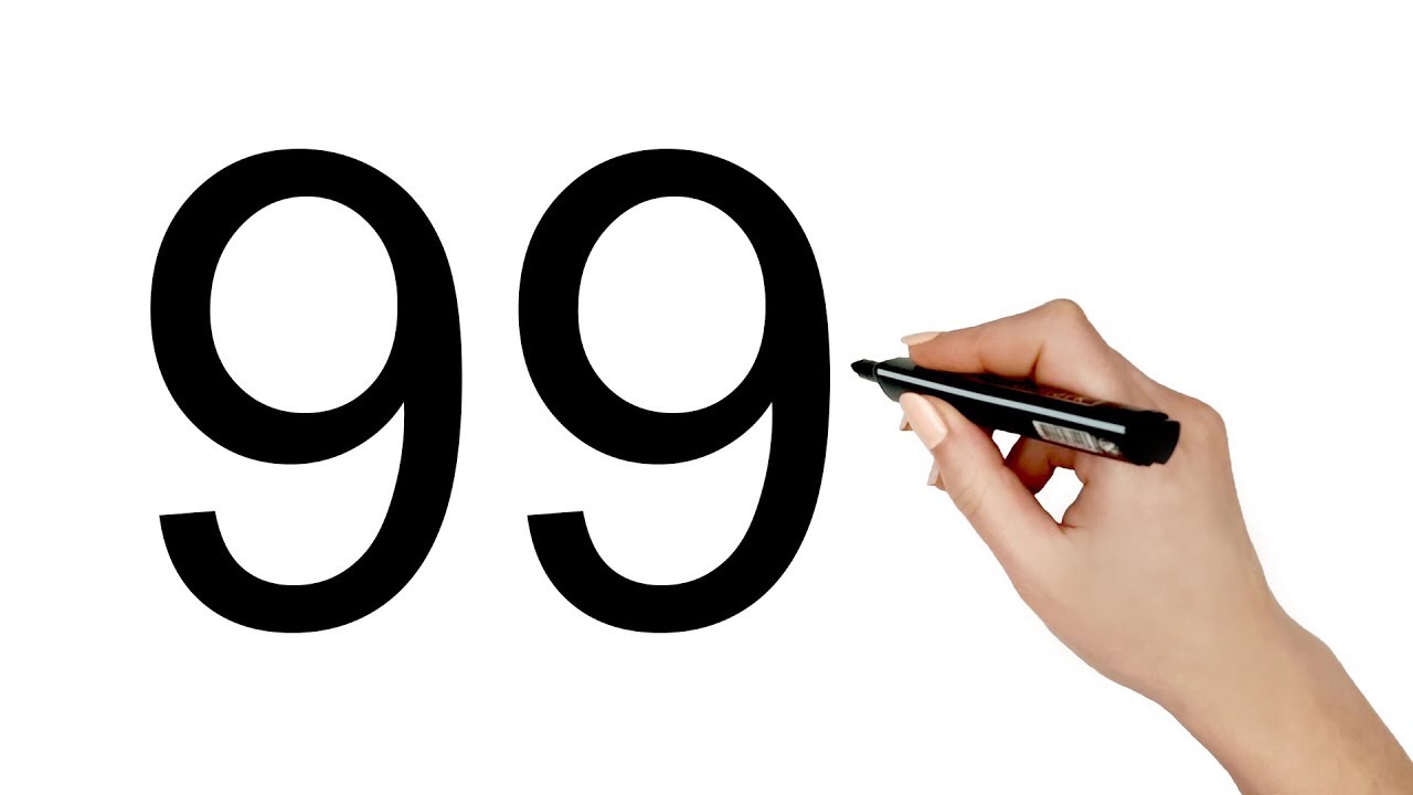 How to Draw a Bride and Groom from 99 number step by step - Easy ...