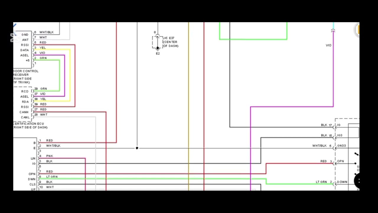 LEXUS ES350 2007, Power Top Sunroof circuit wiring diagram - YouTube