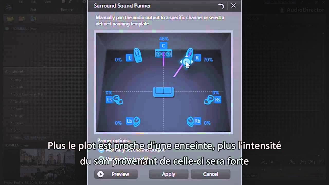 AudioDirector 5 Utilisez un son surround pour ameliorer vos videos ...
