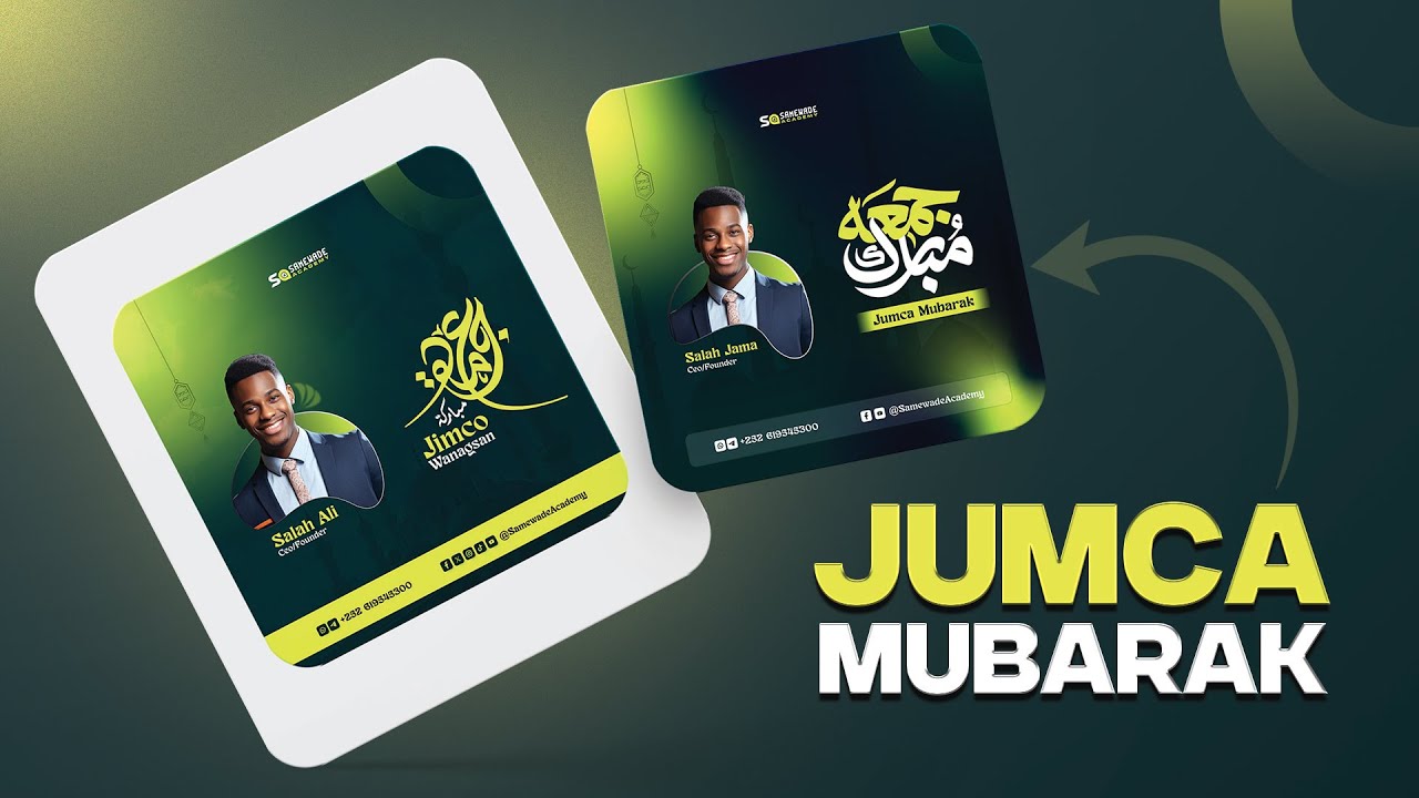 Jumma Mubarak Poster | Baro Sida Loo Sameeyo Poster Jimco Wannagsan ...