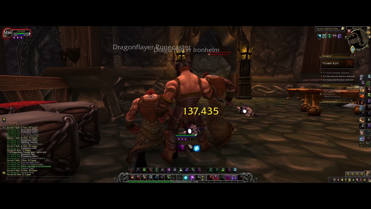 World of Warcraft - Utgarde Keep (Solo) - YouTube