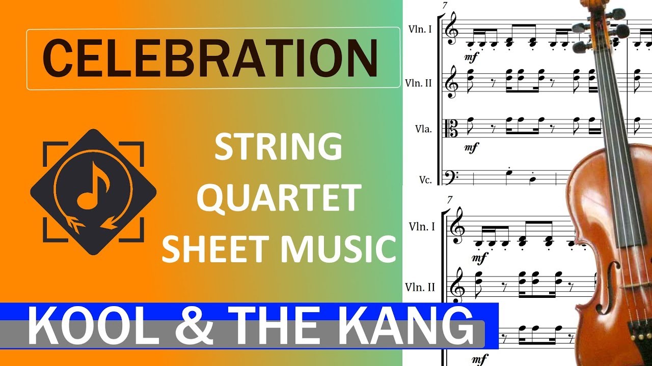 Celebration | Kool & The Gang | String Quartet [Sheet Music Download ...
