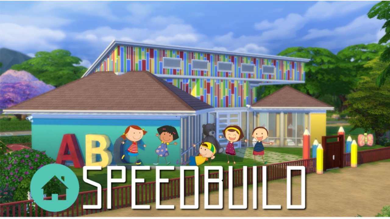Przedszkole Toddler Day Care SPEED BUILD mody cc The Sims 4 przedszkole-toddler-day-care-speed-build-mody-cc-the-sims-4