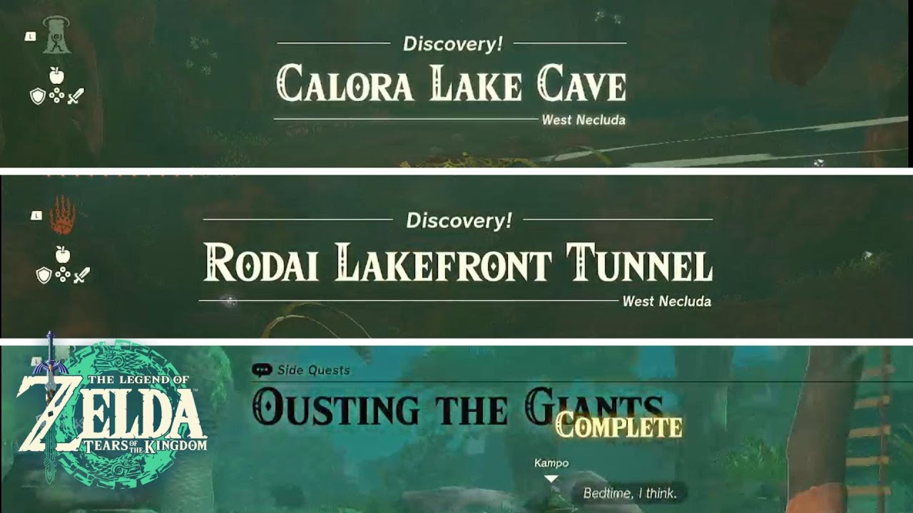 Calora Lake Cave, Rodai Lakefront Tunnel, & The Ousting The Giants ...