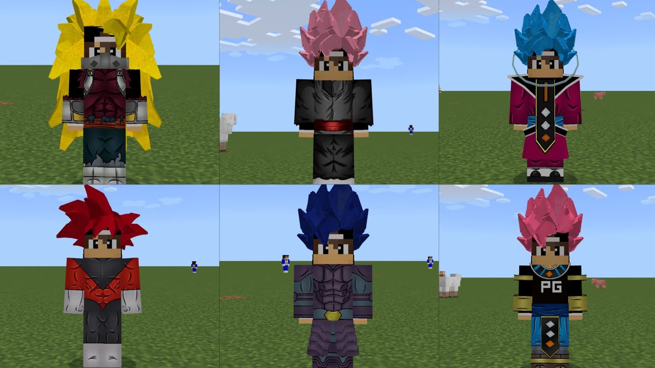 ATUALIZOU !!! MELHOR ADDON/MOD DE DRAGONBALL Z EM HD PARA O MINECRAFT ...