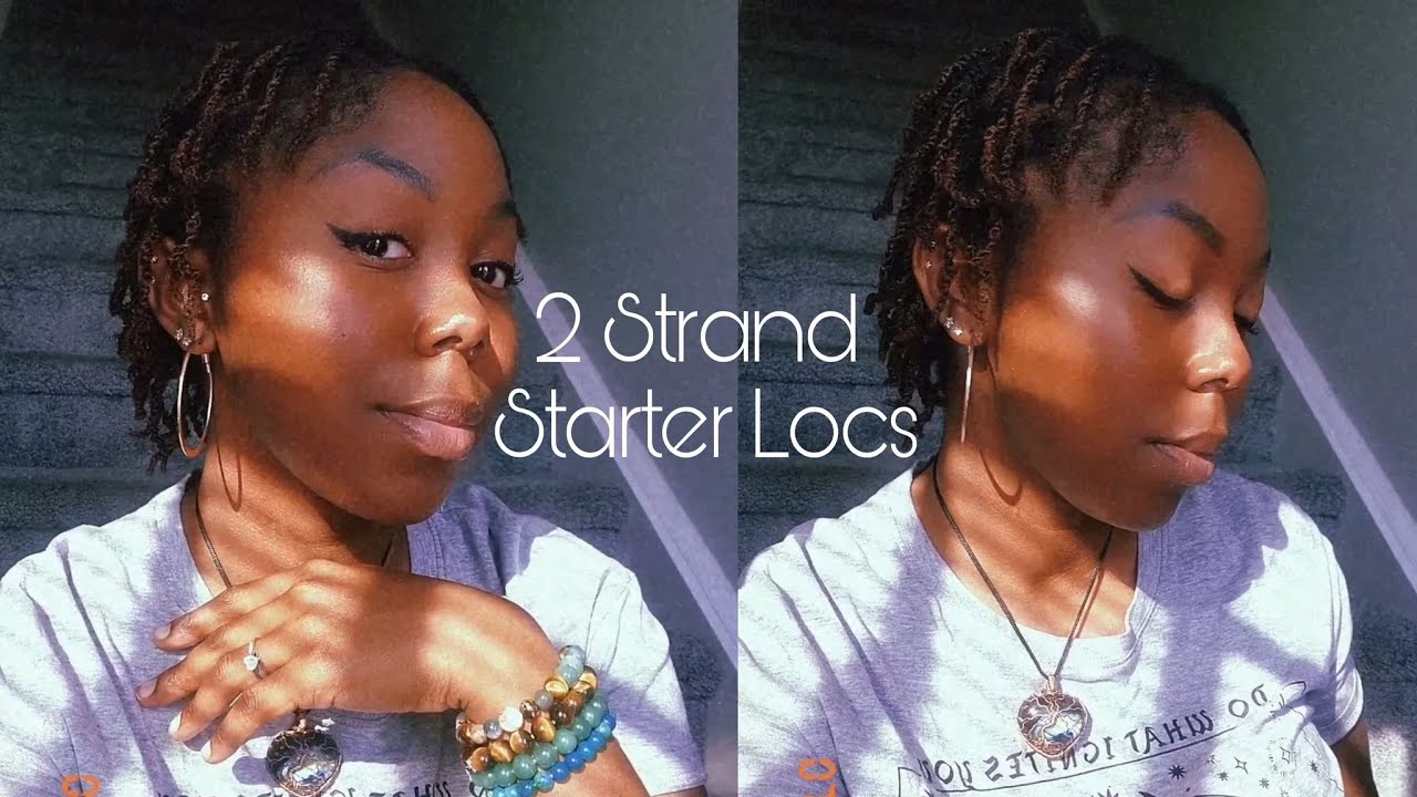 Starter locs with 2 strand twist| Free form parting |Thin fine 4c hair ...