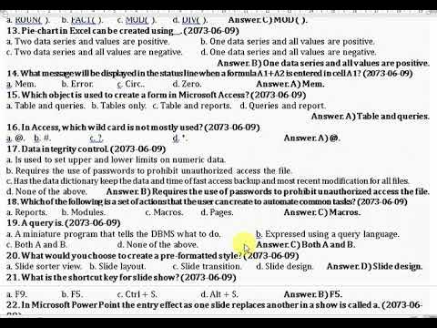Nepal Transit #Asst. Computer Operator 2073-06-09 #2073 #Quiz #computeroperator r #mcq - YouTube