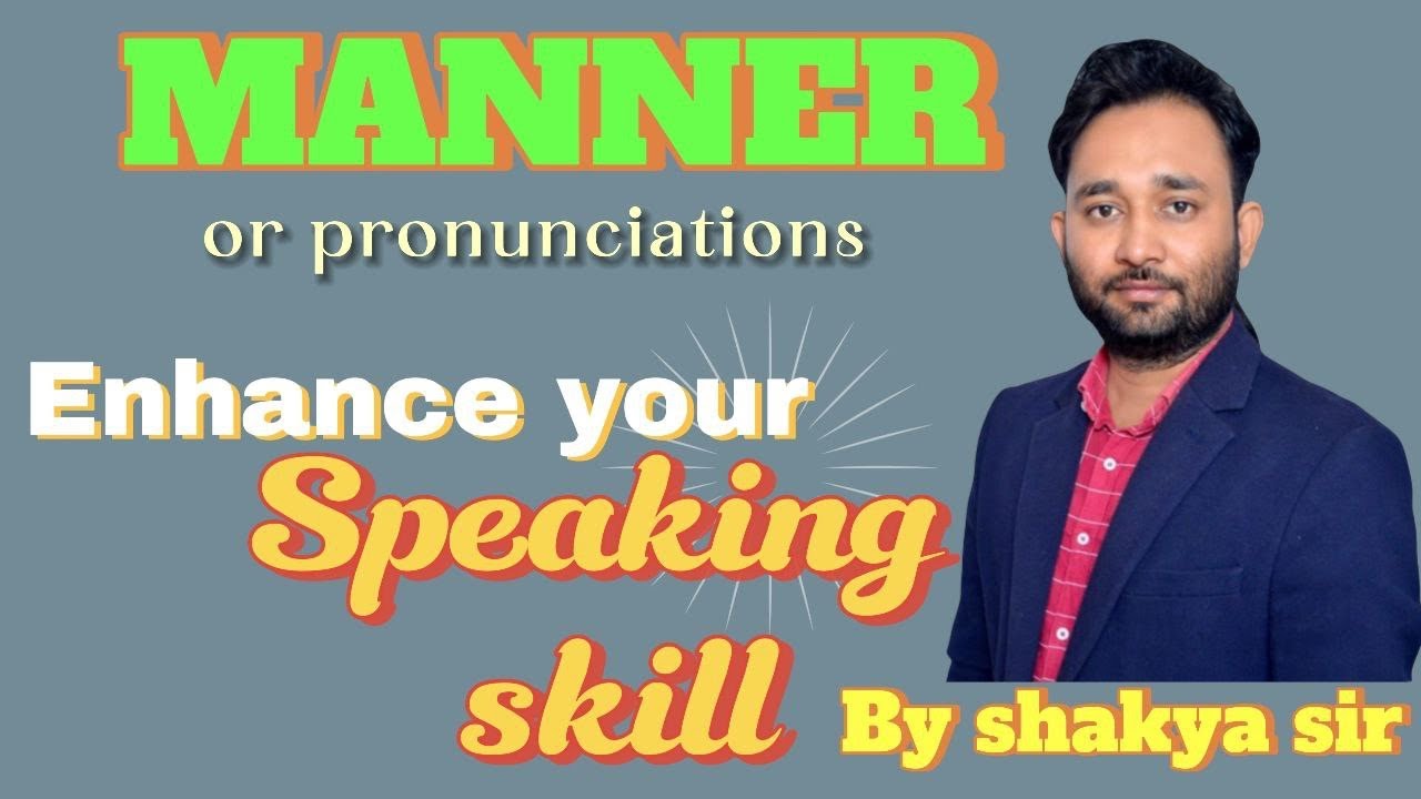 Manner of Speaking — definition of MANNER OF SPEAKING - YouTube