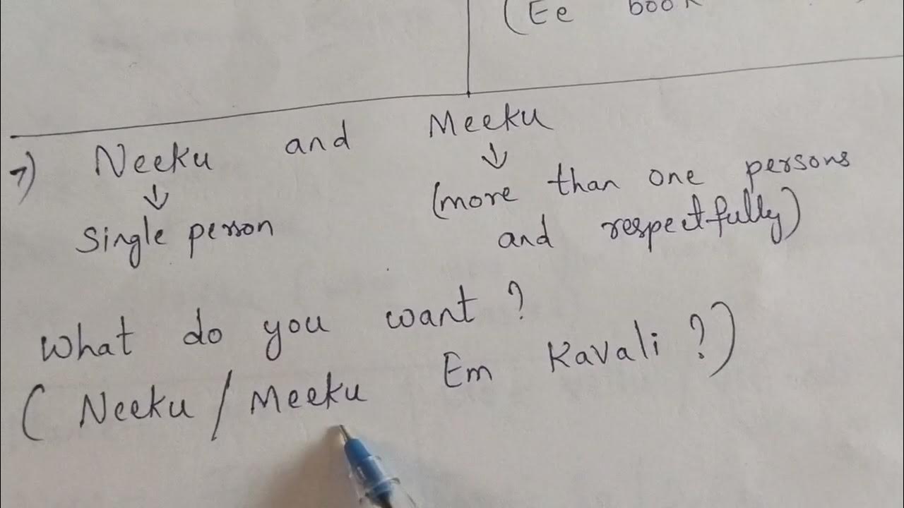 Basic Telugu for beginners||Learn telugu|| spoken telugu||telugu ...