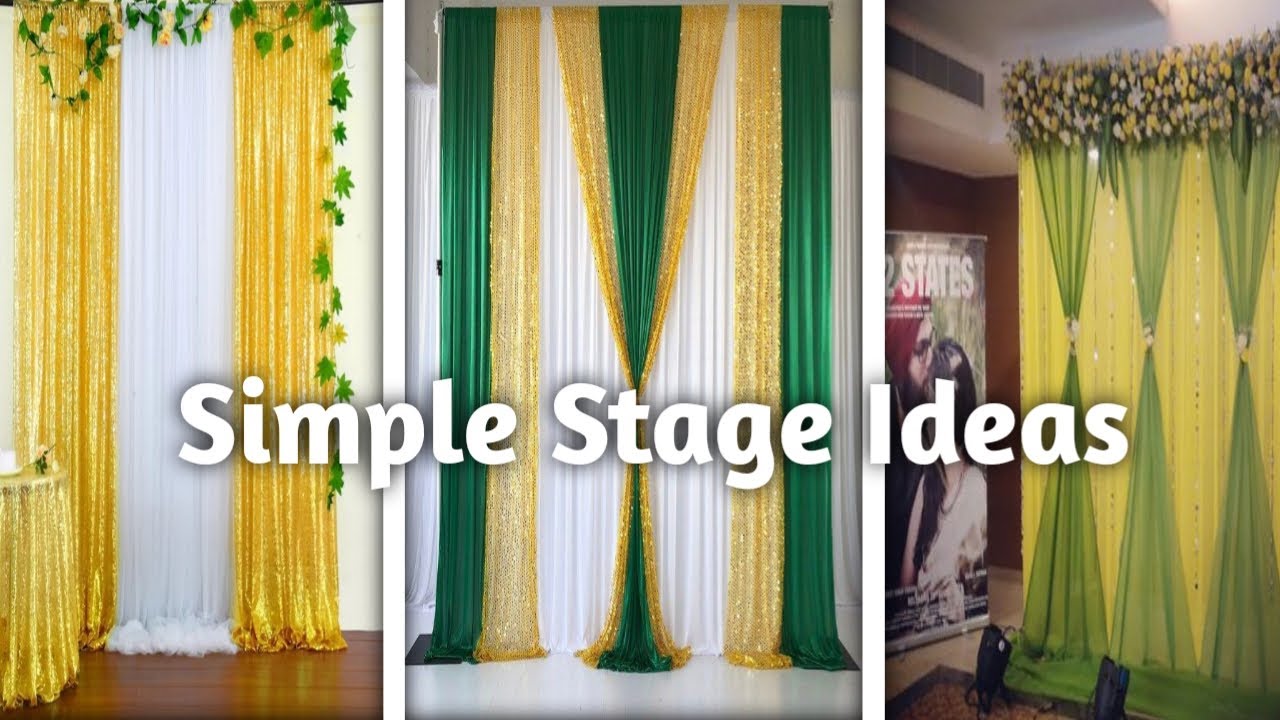 New Function Mini Stage Decor Ideas I Sharifa Fashion - YouTube