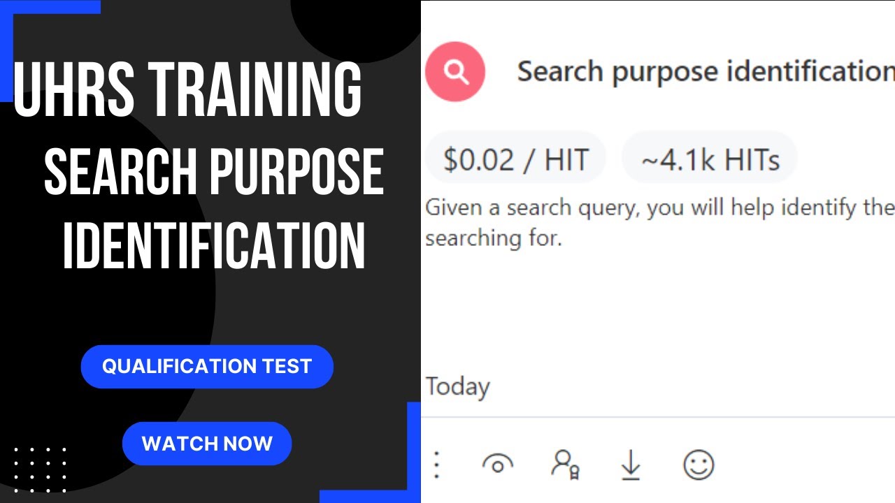 UHRS Training: Search Purpose Identification - YouTube