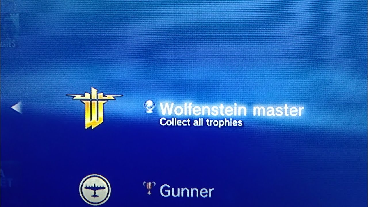 got the wolfenstein the new order platinum - YouTube