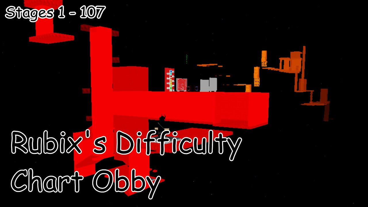 Rubix's Difficulty Chart Obby (Stages 1-107) (ROBLOX Obby) - YouTube