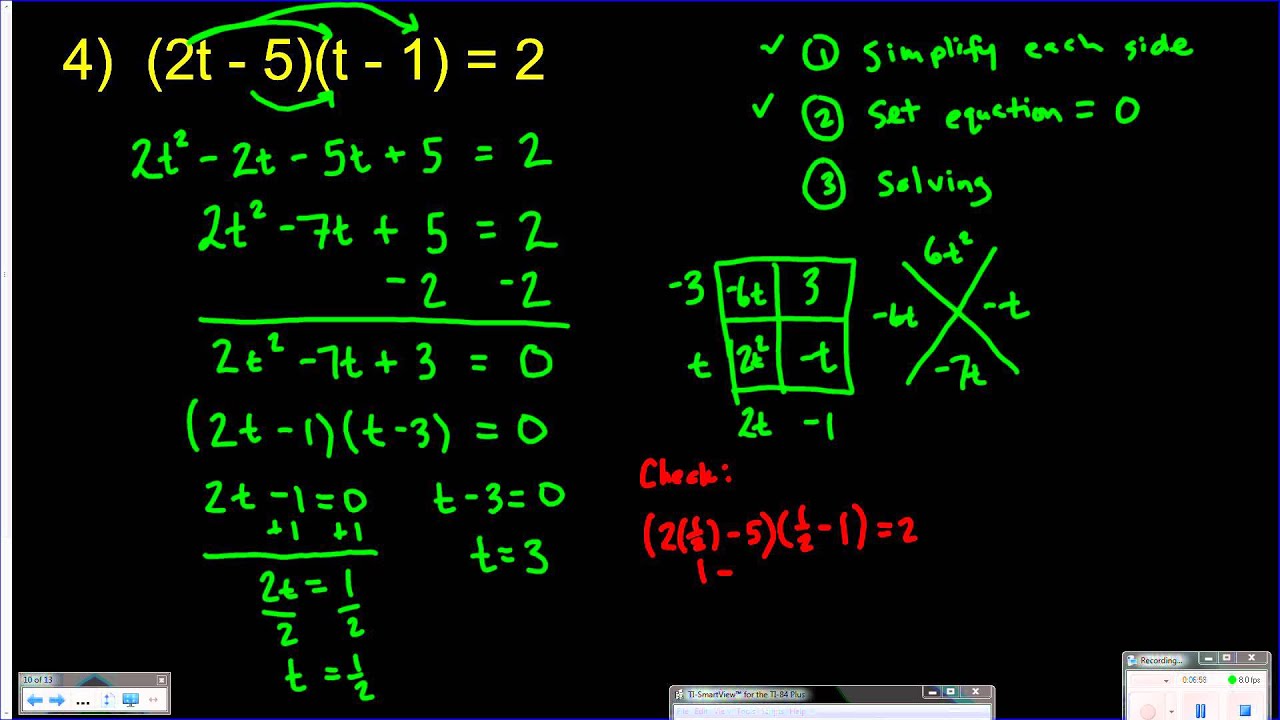 CCA2 SolvingPolyEqReview4 5 6 - YouTube